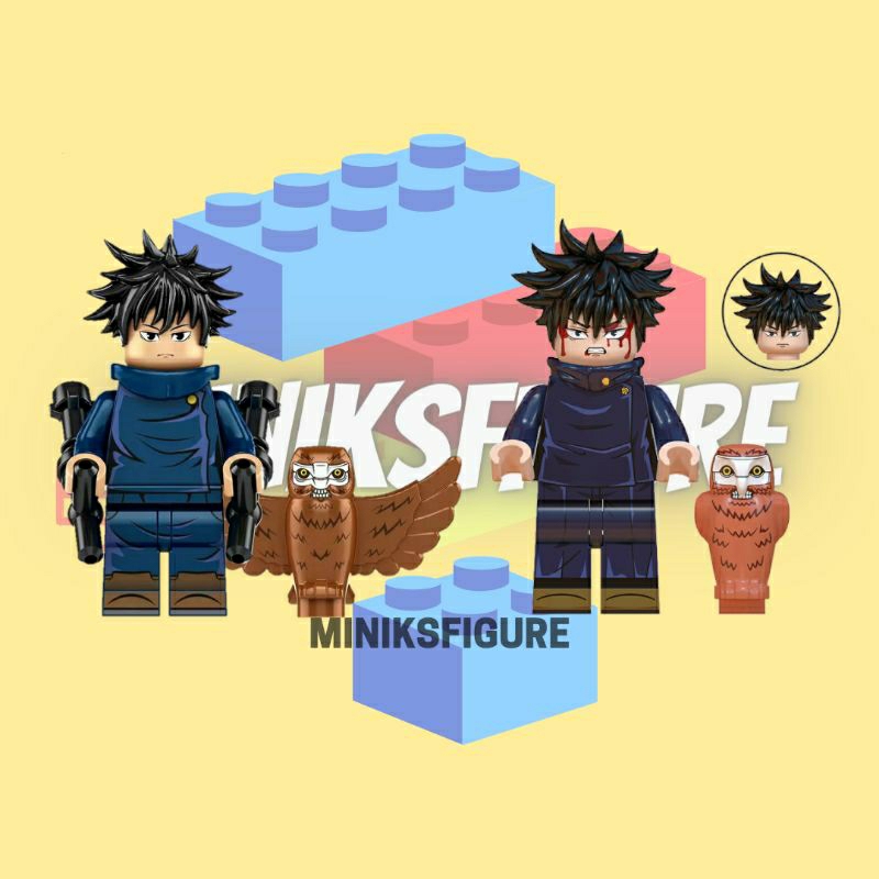 Jual Mainan Balok Susun Minifigure Fushiguro Megumi | Anime Jujutsu ...
