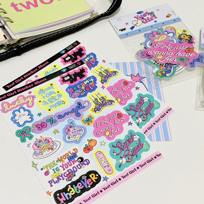 Jual Summer Tapes - Yes! Girl Sticker Pack /Seal sticker/ Sticker deco ...