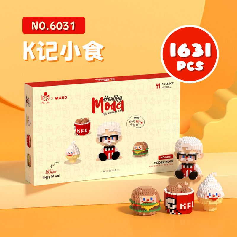 Jual KFC Line Starbucks Nano Block Model Karakter Kartun Mainan Anak ...