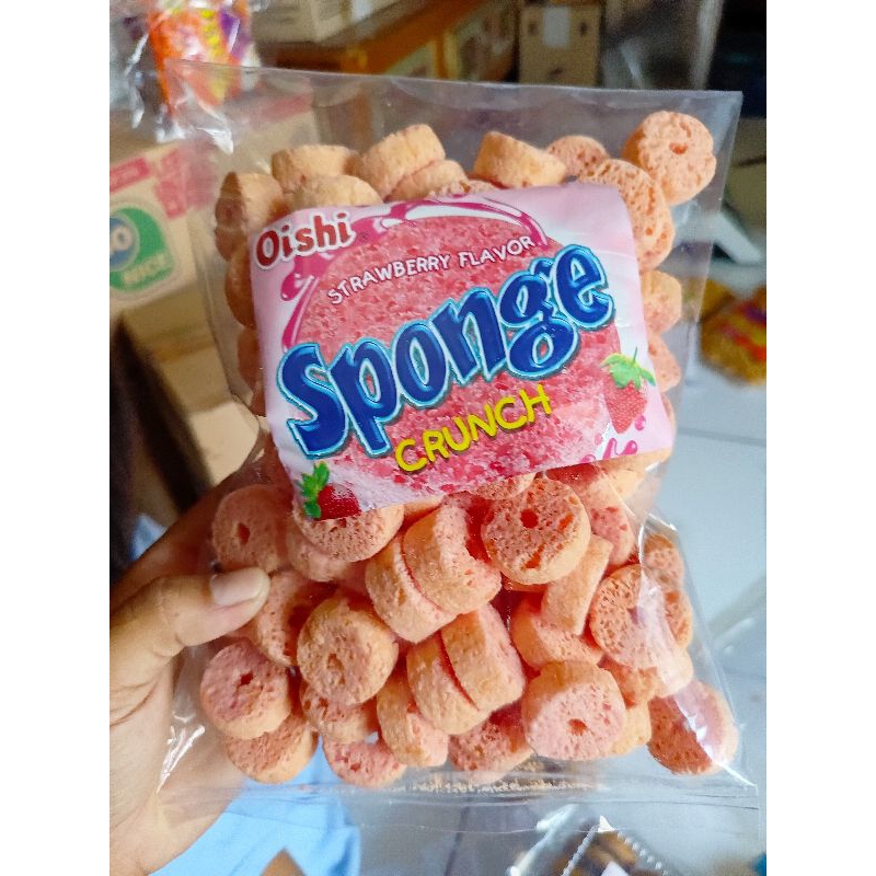 Jual Oishi Sponge Rasa Stawberry Coklat Berat 250 gram | Shopee Indonesia
