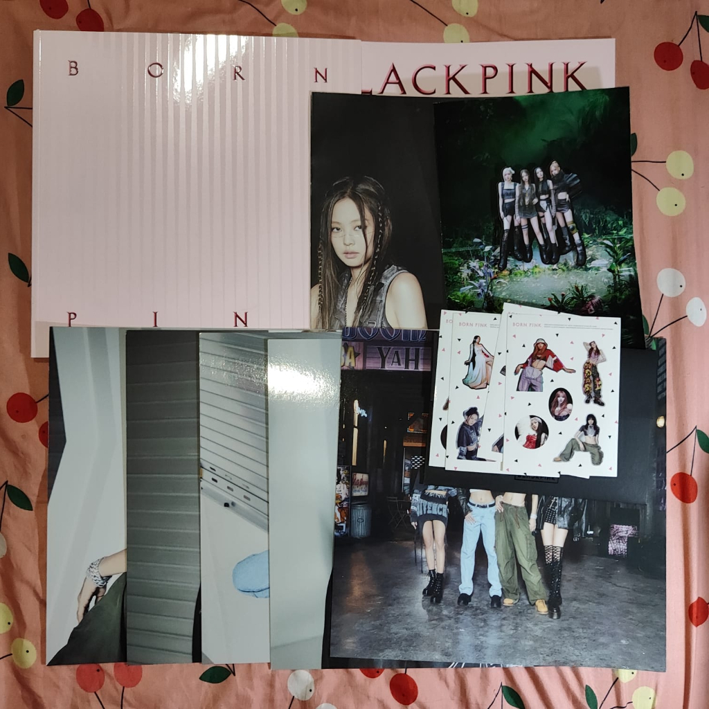 Jual SET BLACKPINK BORN PINK VINYL (Photobook, Doublesided FPoster ...