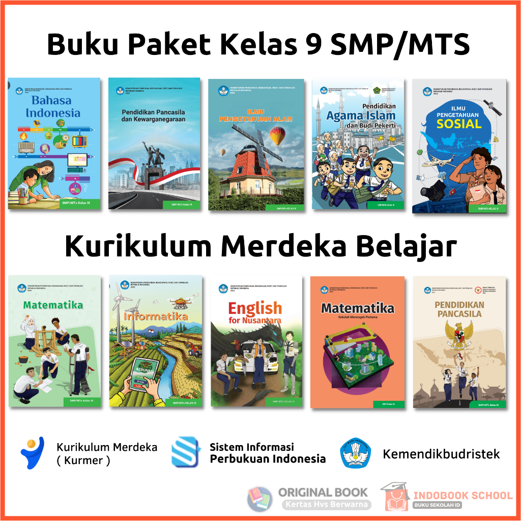 Jual Buku Paket Siswa Pelajaran Kelas 9 SMP/MTs Kurikulum Merdeka Belajar Kumer Kurmer 2022 2023 ...