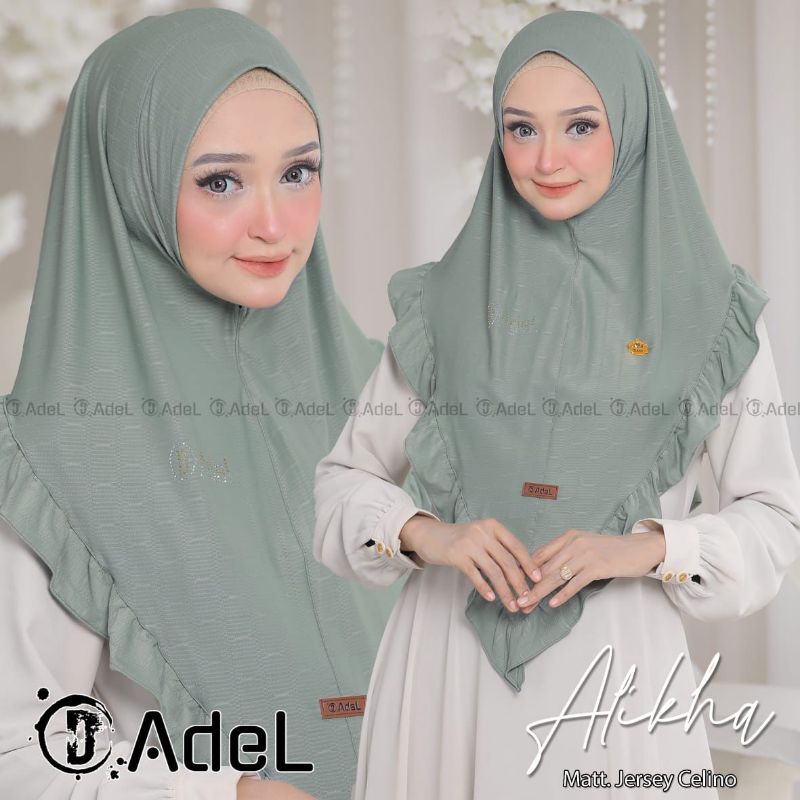 Jual ORIGINAL ADEL jilbab instan no pad Alikha | Shopee Indonesia
