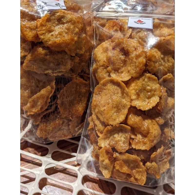 Jual emping belinjo pedas manis/blinjo/cemilan/renyah | Shopee Indonesia