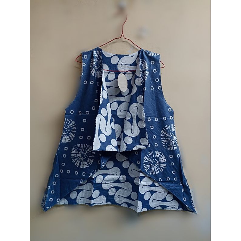 Jual Vest/outer batik katun motif bolak balik | Shopee Indonesia