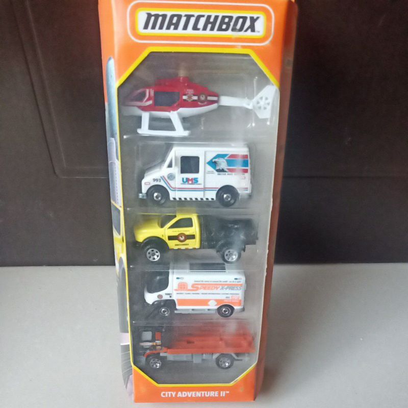 Jual city adventure II matchbox rescue helicopter/service truck/16 ram ...