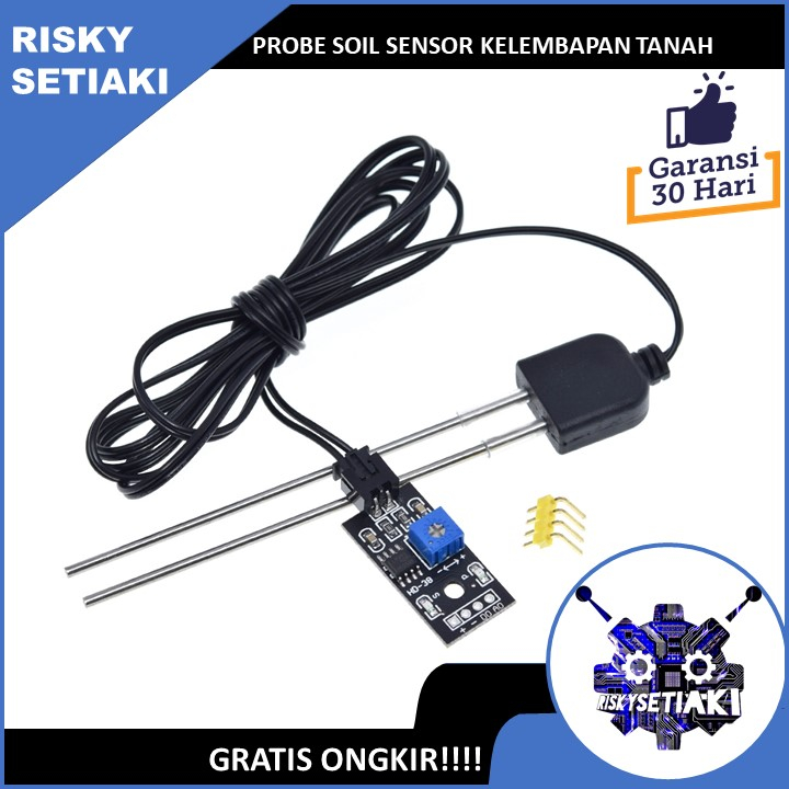 Jual PROBE SOIL SENSOR KELEMBAPAN TANAH WATERPROOF ANTI-KARAT ARDUINO ...