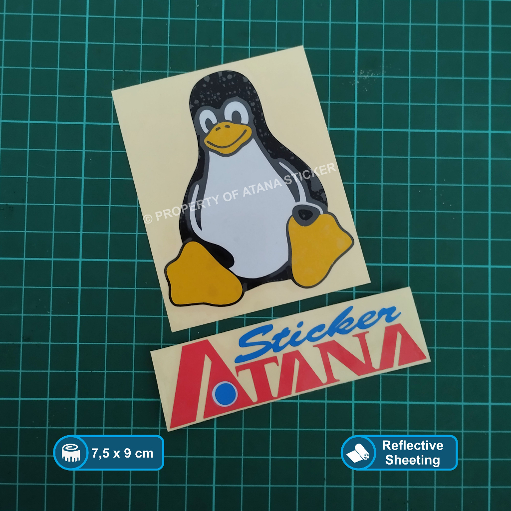 Jual Stiker Tux Pinguin Linux Cutting Sticker Open Source Maskot Unix ...