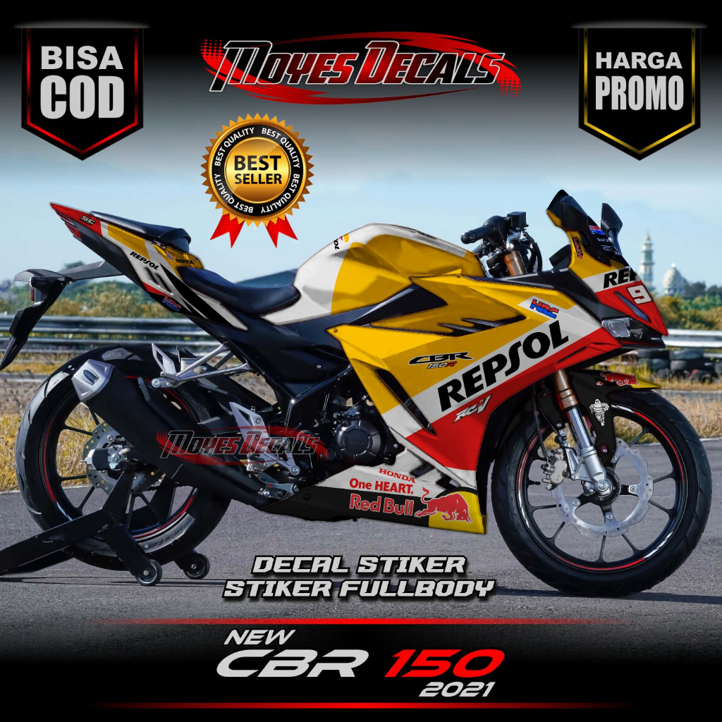 Jual Decal CBR 150 2021 Fullbody - Stiker Variasi Design Balap | Shopee ...