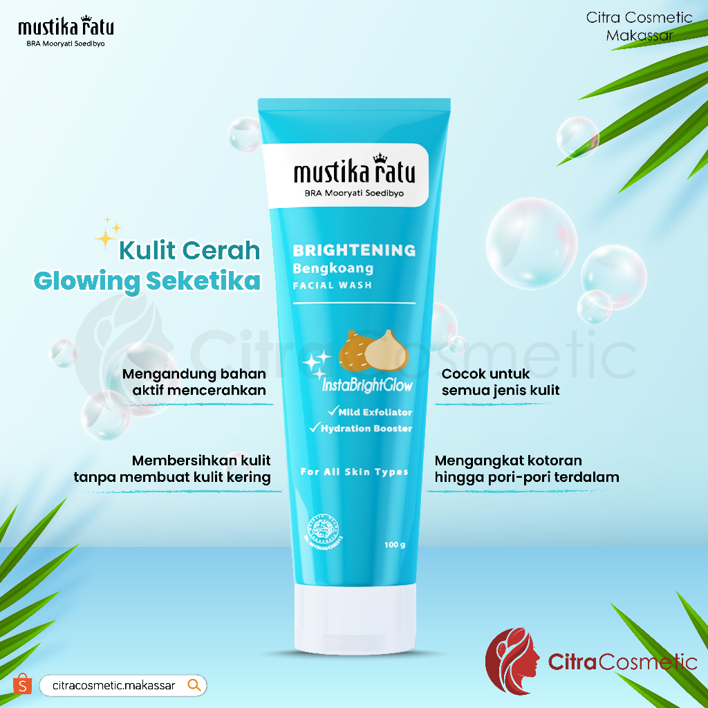 Jual Mustika Ratu Brightening Bengkoang Facial Wash 100 Gr | Shopee ...