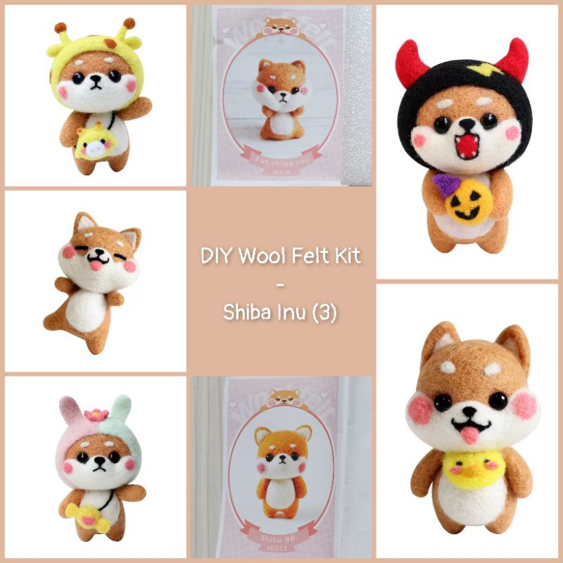 Jual DIY Wool Felt Kit - Shiba Inu (3) | Shopee Indonesia