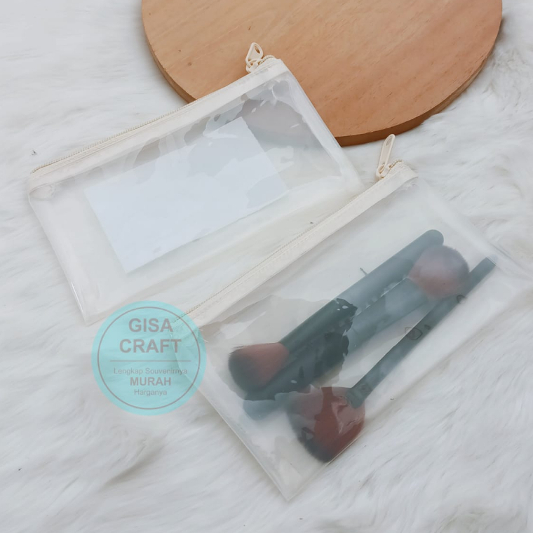 Jual Gisacraft Souvenir dompet mika pipih uk +- 18 x 10 cm resleting ...