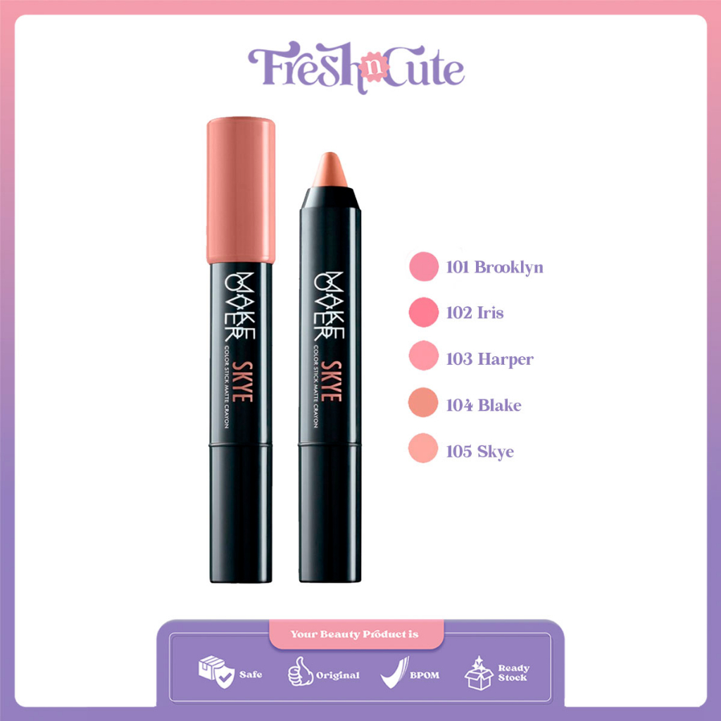 Jual MAKE OVER - Color Stick Matte Crayon | Shopee Indonesia