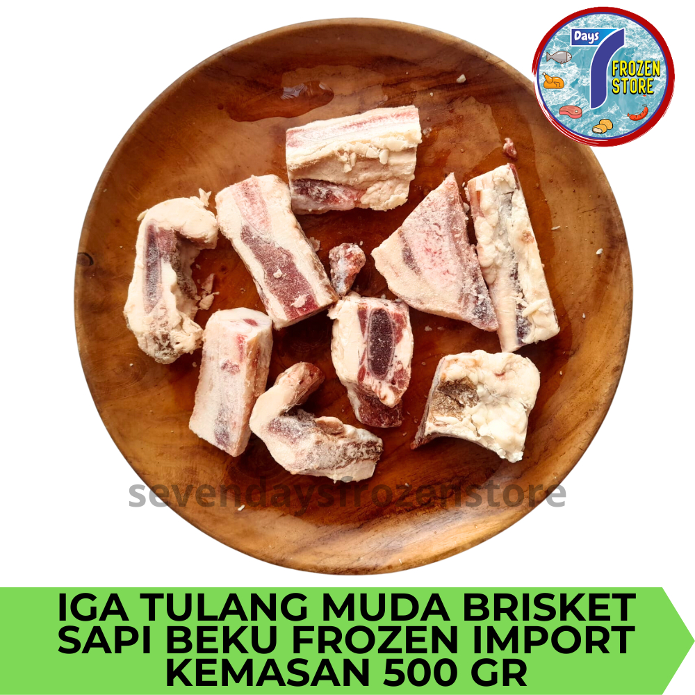 Jual Iga Tulang Muda Brisket Sapi Beku Frozen Import Kemasan 500 Gr