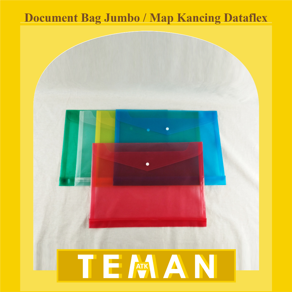Jual Map Plastik Kancing / Document Bag Jumbo Dataflex FOLIO - isi 1pcs ...