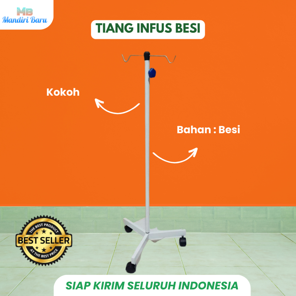 Jual Tiang Infus Kaki 3 Besi Pc | Standar Infus Medical Rumah Sakit ...