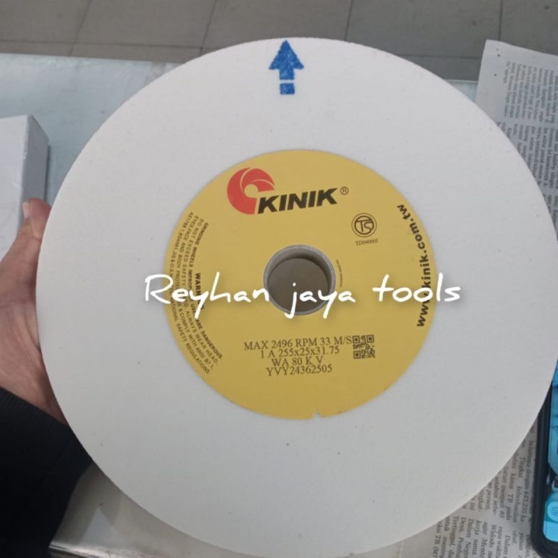 Jual Kinik Grinding wheel 255 x 25 x 31.75 grit 80 KV Batu grinda 10 ...
