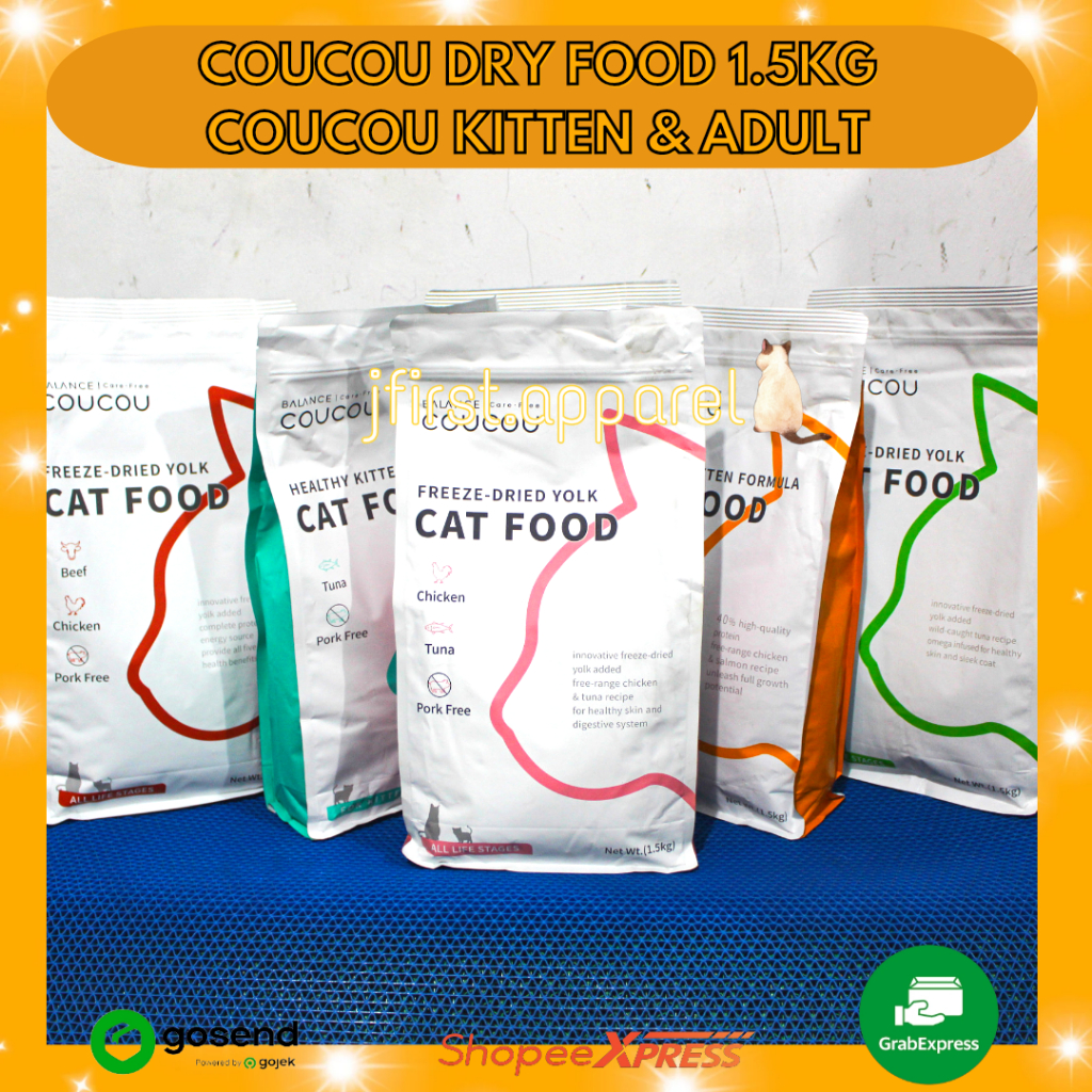 Jual COUCOU DRY FOOD 1.5KG | COUCOU KITTEN 1.5KG | COUCOU ADULT 1.5kg ...