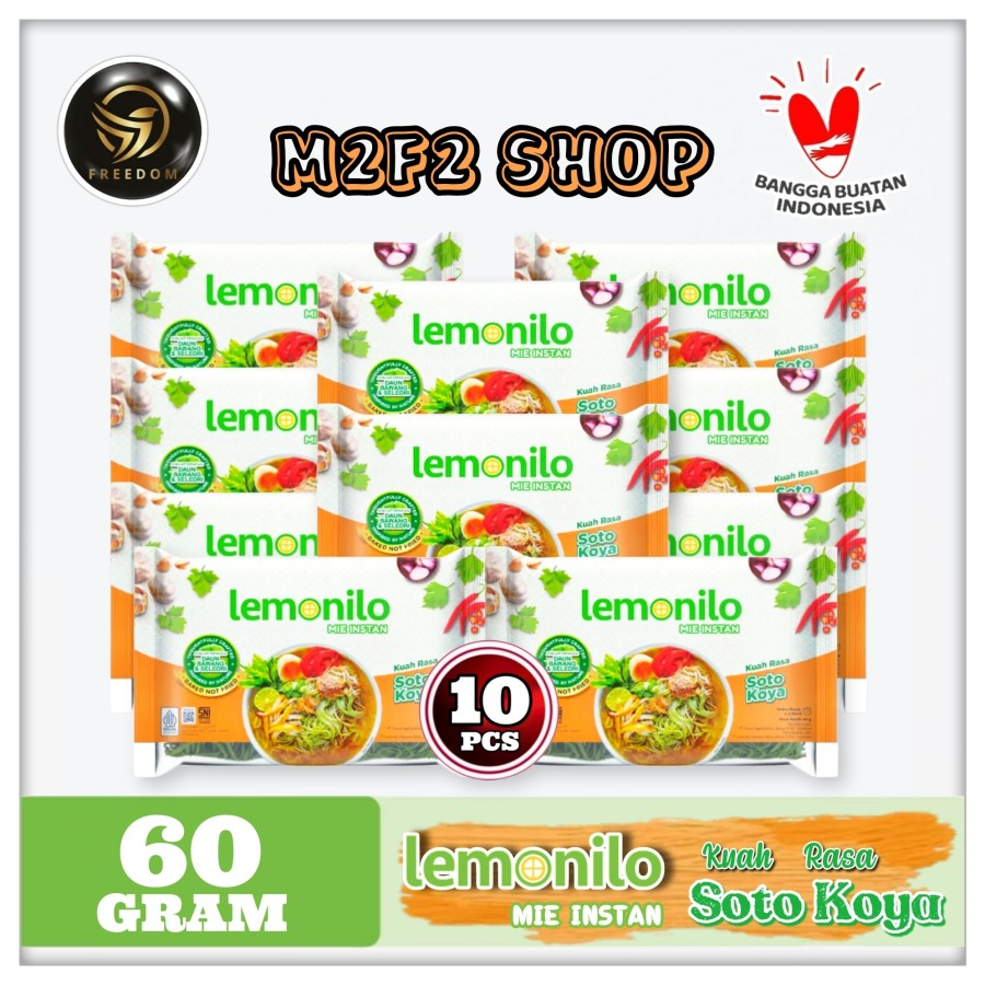 Jual Mie Lemonilo Instant Kuah Rasa Soto Koya | Bag - 60 gr (Kemasan 10 ...