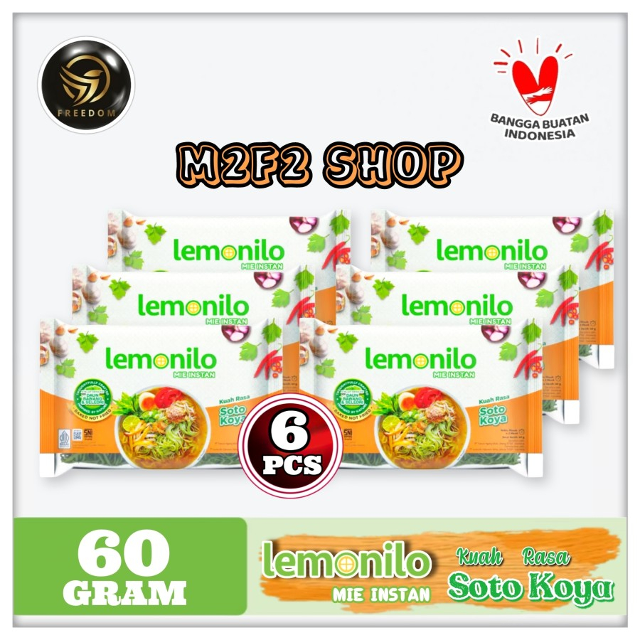 Jual Mie Lemonilo Instant Kuah Rasa Soto Koya | Bag - 60 gr (Kemasan 6 ...