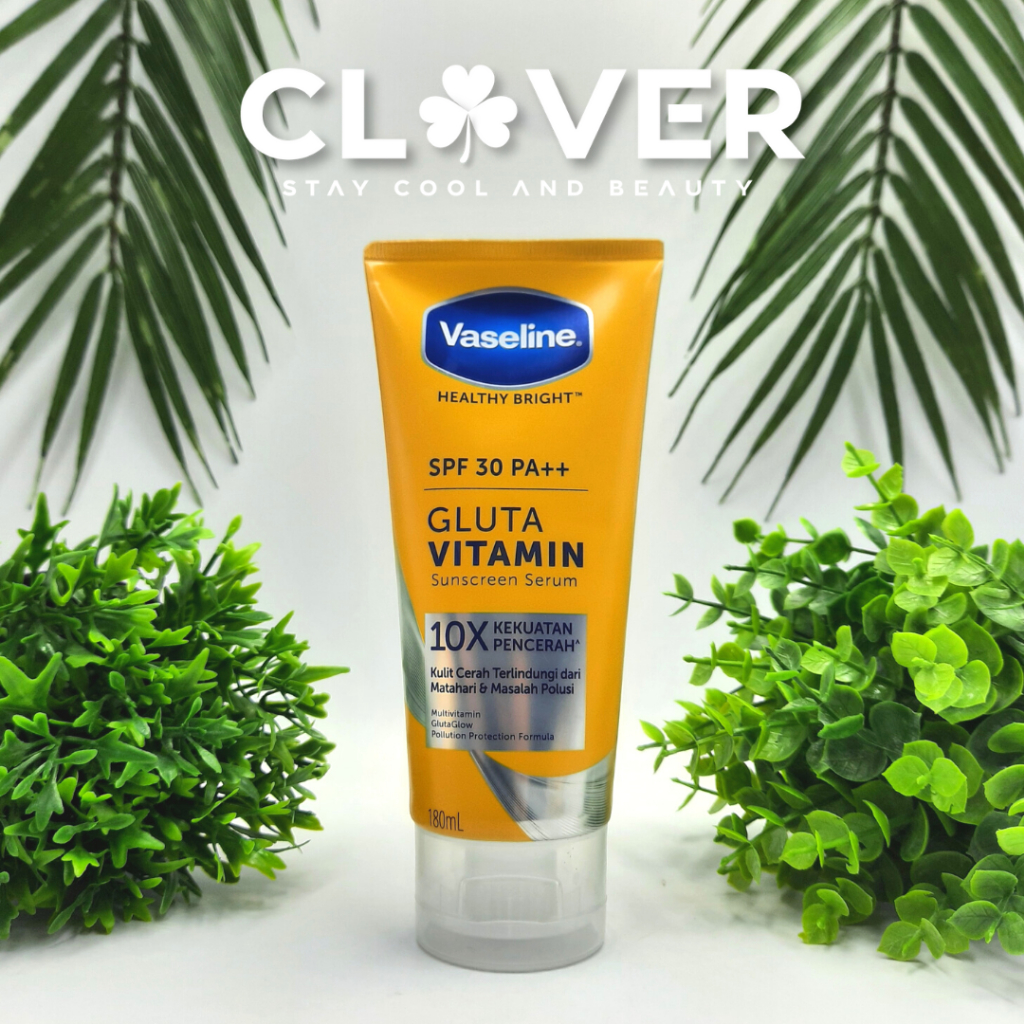 Jual VASELINE HEALTHY BRIGHT SPF 30 PA++ GLUTA VITAMIN SUNSCREEN SERUM 180ML | Shopee Indonesia