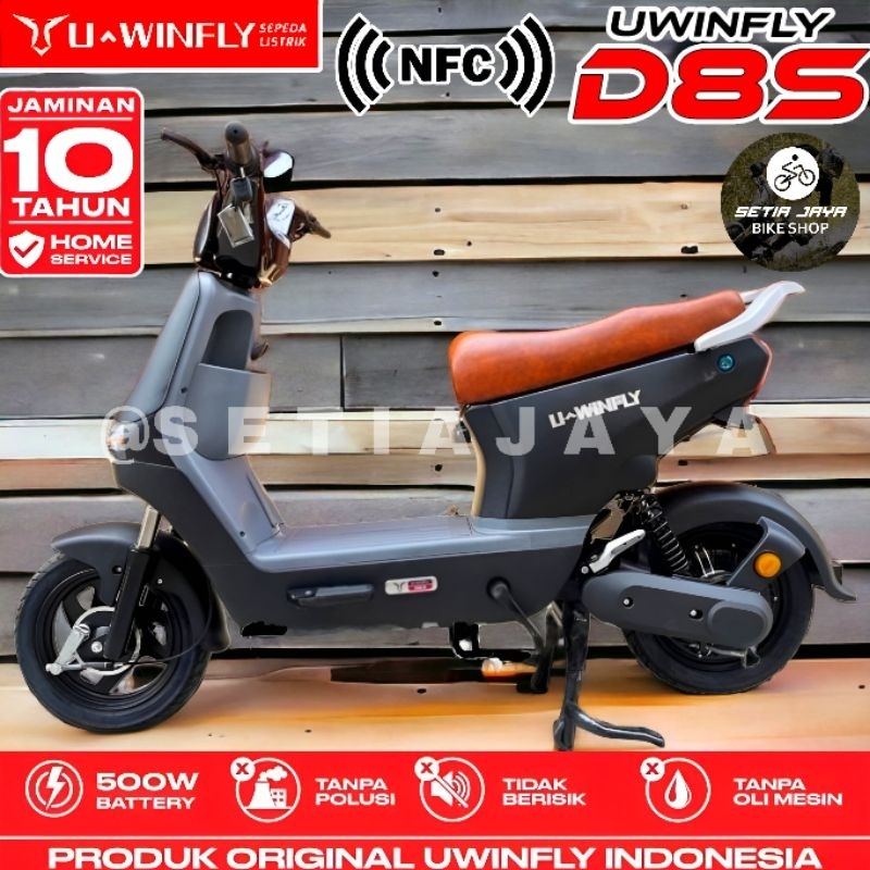 Jual Sepeda Listrik E-Bike UWINFLY D8S 48V 12Ah 500 Watt Smart Key NFC ...