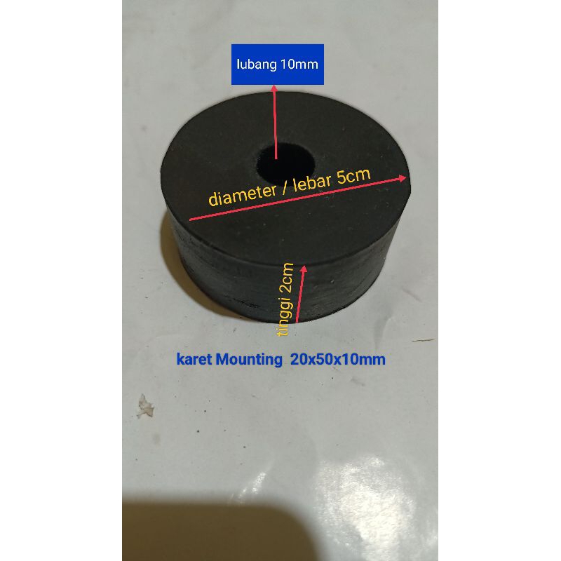 Jual Karet Mounting Ac 20×50×10 Monting Engine Rubber termurah Karet ...