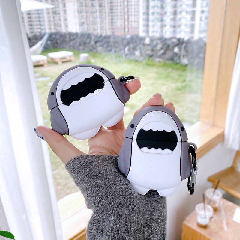 Jual Case AirPods （Casing aja） Desain Kartun hiu lucu Case Untuk ...