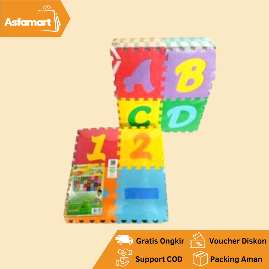 Jual Puzzle Matras Evamat Matras Alas Lantai - Huruf Alfabet Abjad ...