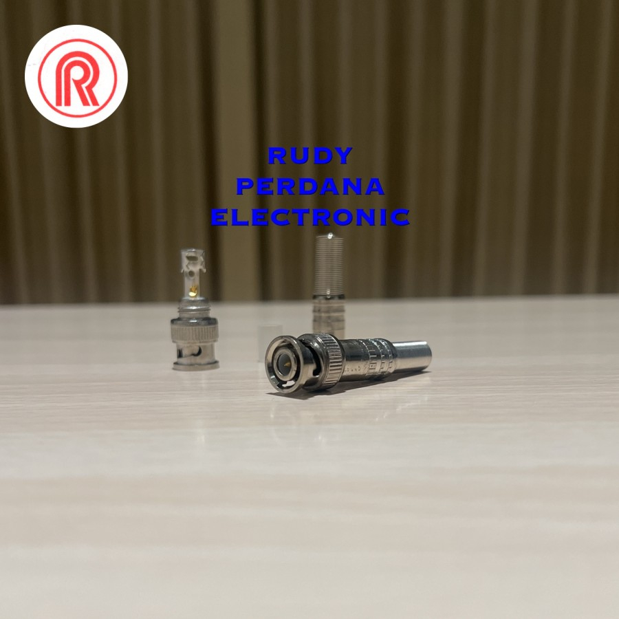 Jual JACK BNC MALE BUNTUT GOLD PLATED LAPIS EMAS BESI SILVER TAIWAN CCTV | Shopee Indonesia