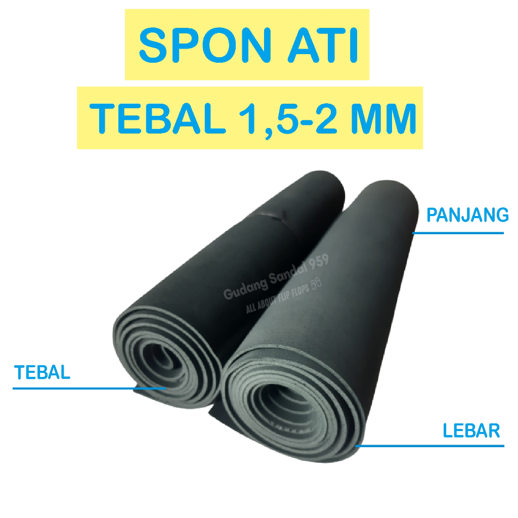 Jual SPON ATI / SPON EVA / BUSA ATI TEBAL 1,5 MILI (TIPIS) LEMBARAN ...
