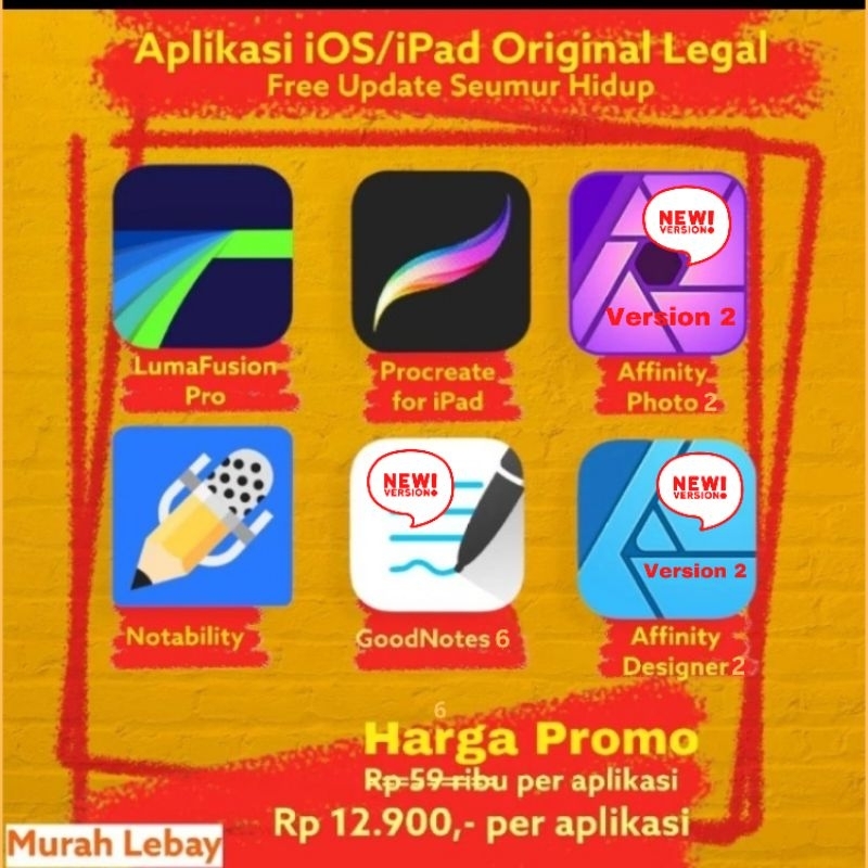 Jual Lifetime LumaFusion-Procreate-GoodNotes-Affinity Designer-Affinity ... Jual Lifetime LumaFusion-Procreate-GoodNotes-Affinity Designer-Affinity ...