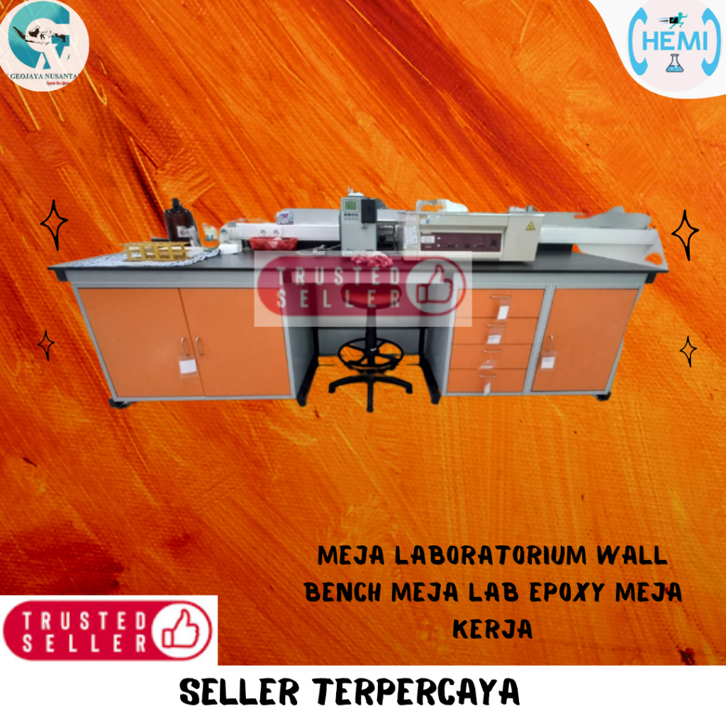 Jual MEJA LABORATORIUM WALL BENCH MEJA LAB EPOXY MEJA KERJA | Shopee ...