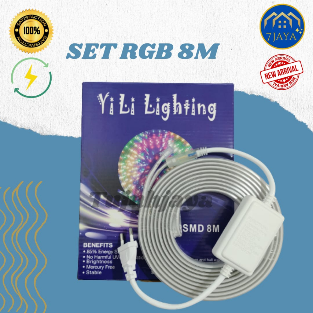 Jual PAKET 7M RGB+SOKET / MERAH PUTIH+SOKET | Shopee Indonesia