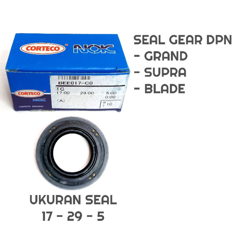 Jual 10 pcs SEAL GEAR SUPRA NOK (17-29-5) sil gir grand blade Revo ...