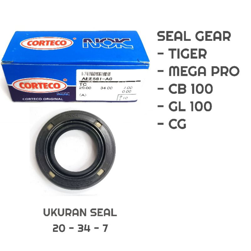 Jual 10 pcs SEAL GEAR TIGER PRO NEO NOK (20-34-7) sil gir gl pro cb gl ...