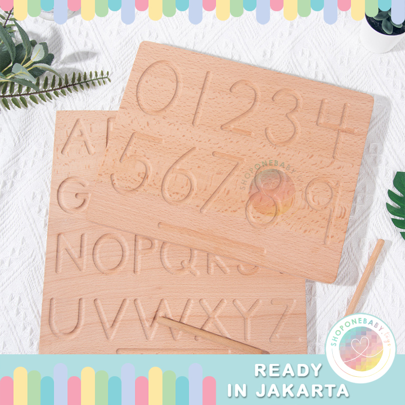Jual Tracing Writting Board Number Alphabet Mainan Edukasi Belajar ...