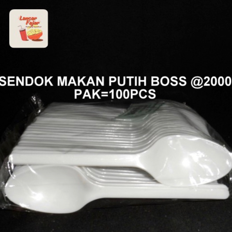 Jual [100 biji] sendok makan / sendok cendol / sendok es / sendok wan ...