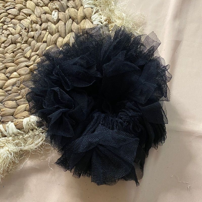 Jual CEPOL SCRUNCHIE HIJAB TILE JUMBO BERVOLUME IKAT RAMBUT BAHAN TULLE ...