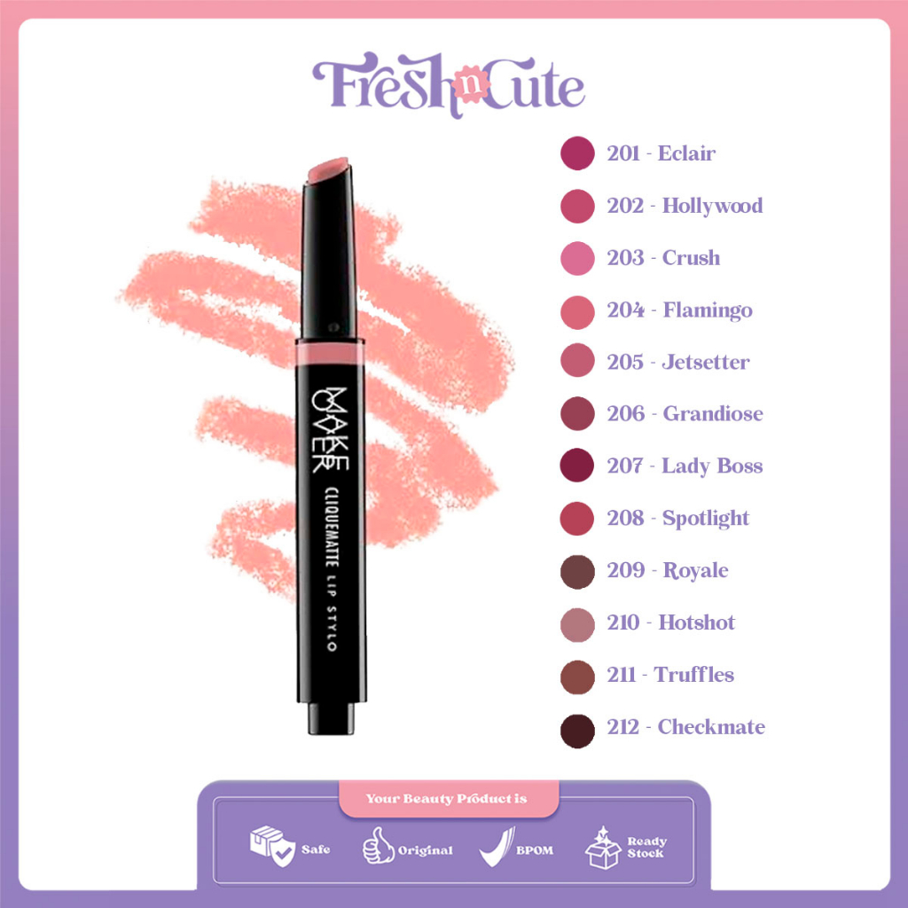 Jual MAKE OVER - Cliquematte Lip Stylo | Shopee Indonesia