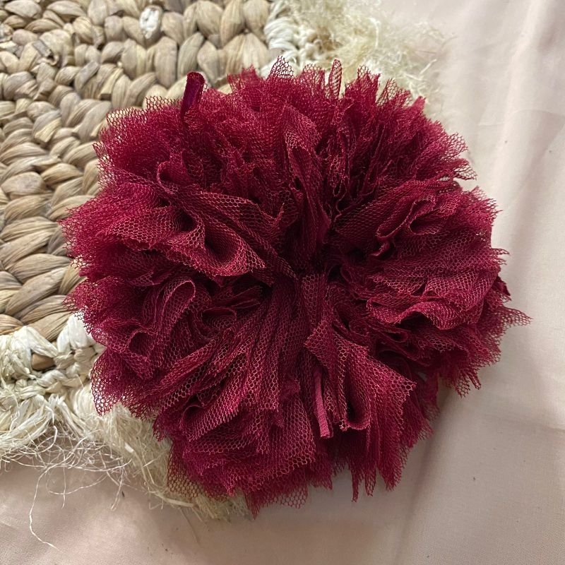 Jual CEPOL SCRUNCHIE HIJAB TILE JUMBO BERVOLUME IKAT RAMBUT BAHAN TULLE ...