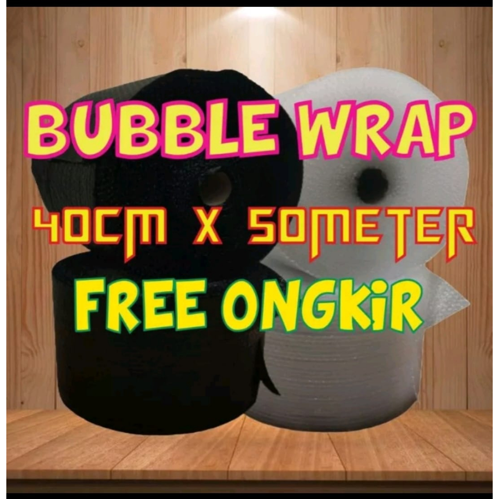 Jual bubble wrap 40cm x 50m plastik packing buble wrap tebal | Shopee ...