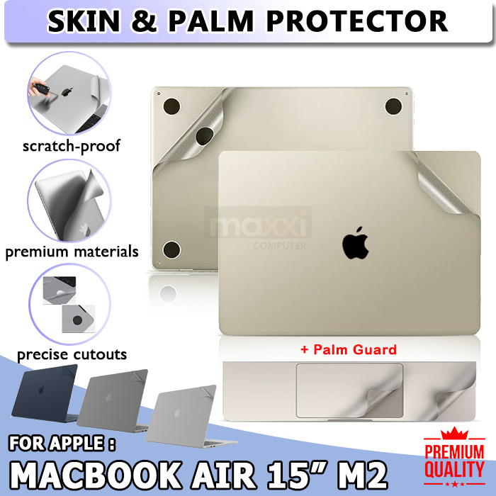 Jual Macbook Air M2 Chip 15 15" Inch Inci 2023 A2941 Garskin Pelindung ...