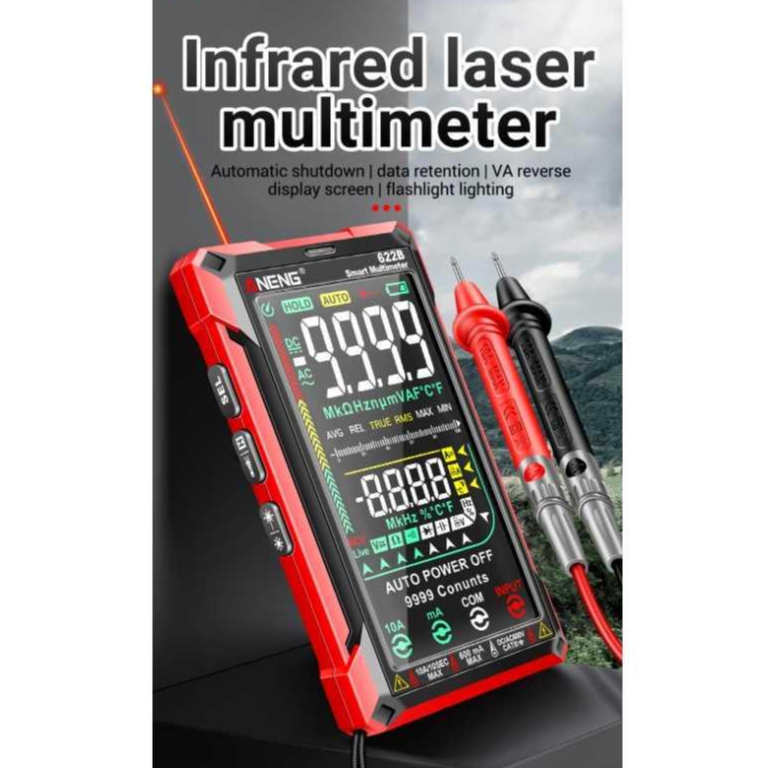 Jual Smart Digital Multimeter Tester Infrared Laser - 622B | Shopee ...