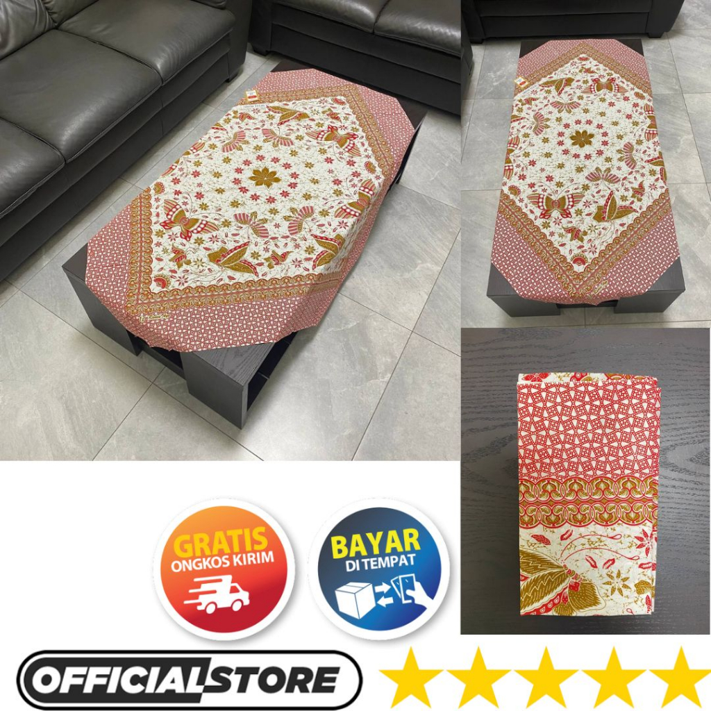 Jual Taplak Meja Kain Batik Ruang Tamu Motif Tulis Terbaru Bahan ...