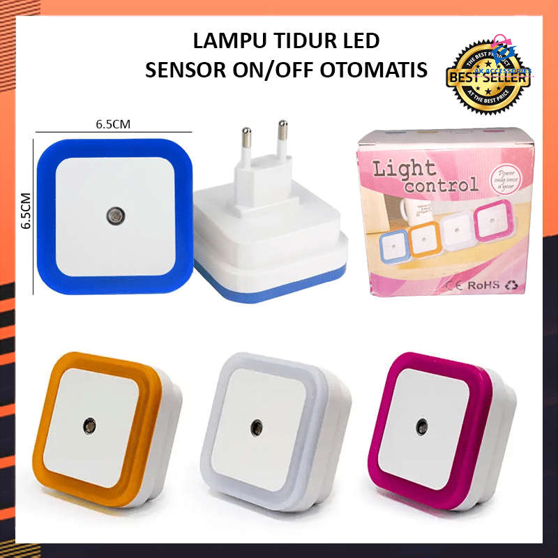 Jual AKACC LAMPU TIDUR LED SENSOR CAHAYA OTOMATIS ON OFF / LAMPU LED ...