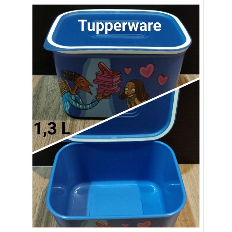 Jual Tupperware True Love Baseline Canister / Tempat Makanan 1,3L ...