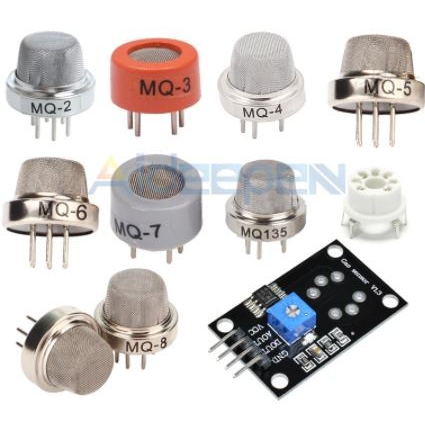 Jual MQ2 MQ4 MQ5 MQ7 MQ9 MQ6 MQ8 MQ135 Sensor Head Module MQ Gas Sensor ...