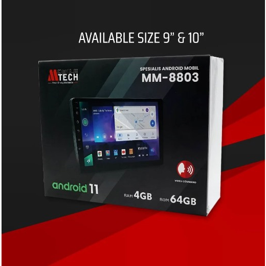 Jual Mtech Head Unit Android Universal Mobil MM-8803 BBE PRO 4/64 GB | Shopee Indonesia