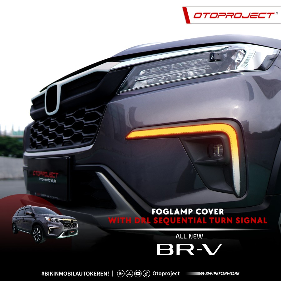Jual DRL fog lamp LED mobil honda BRV 2022 3 function Ferrari variasi ...